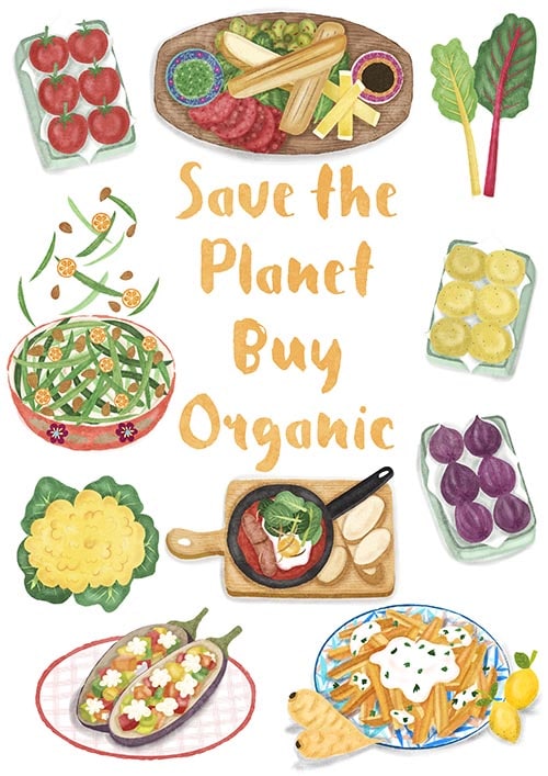 Earthy Edinburgh Illustrated Restaurant Guide - Liv Wan Illustration