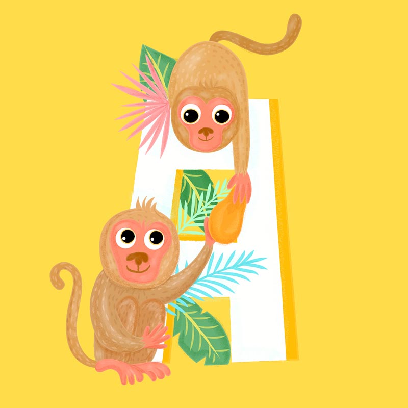 Animal Alphabet Illustrations - Liv Wan Illustration