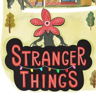 Stranger Things Hawkins Map Poster