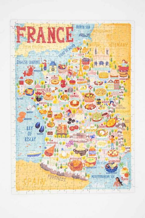 France Map Jigsaw Puzzle 300 pieces premium hand made