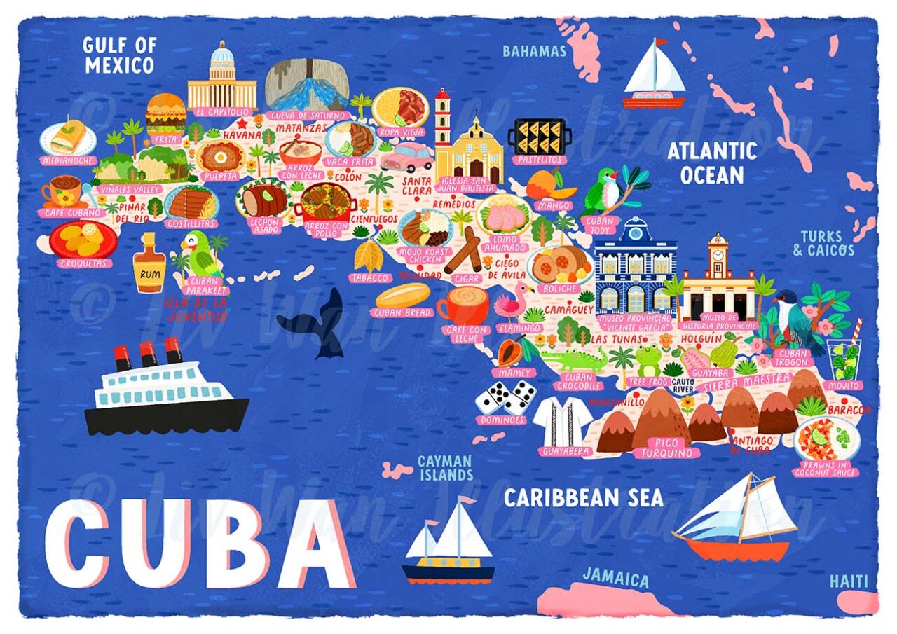 Illustrated Maps - Bold Colourful and Fun by Liv Wan